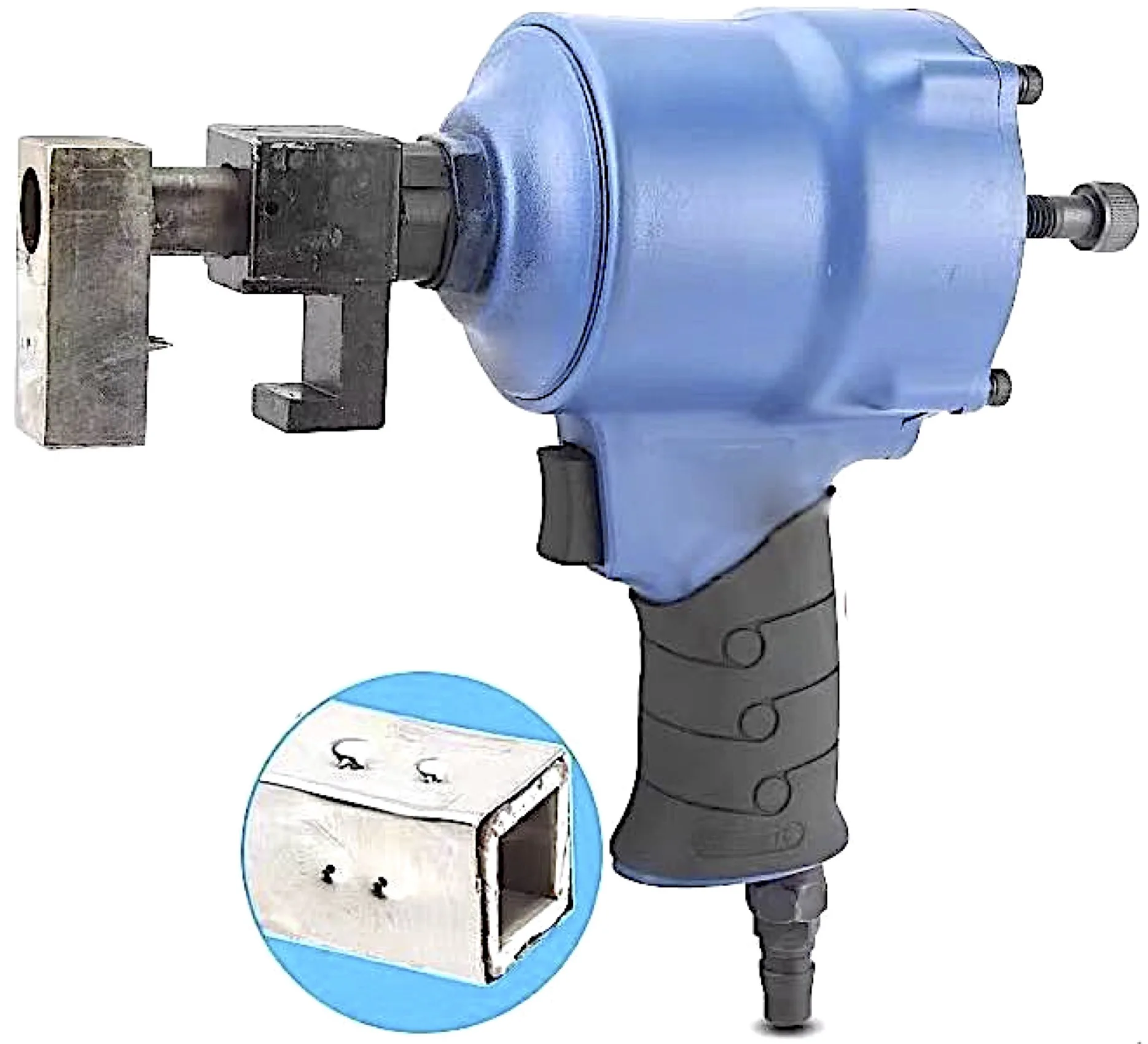TY17600SD Tube Double Holes Pneumatic Puncher - 20mm Square