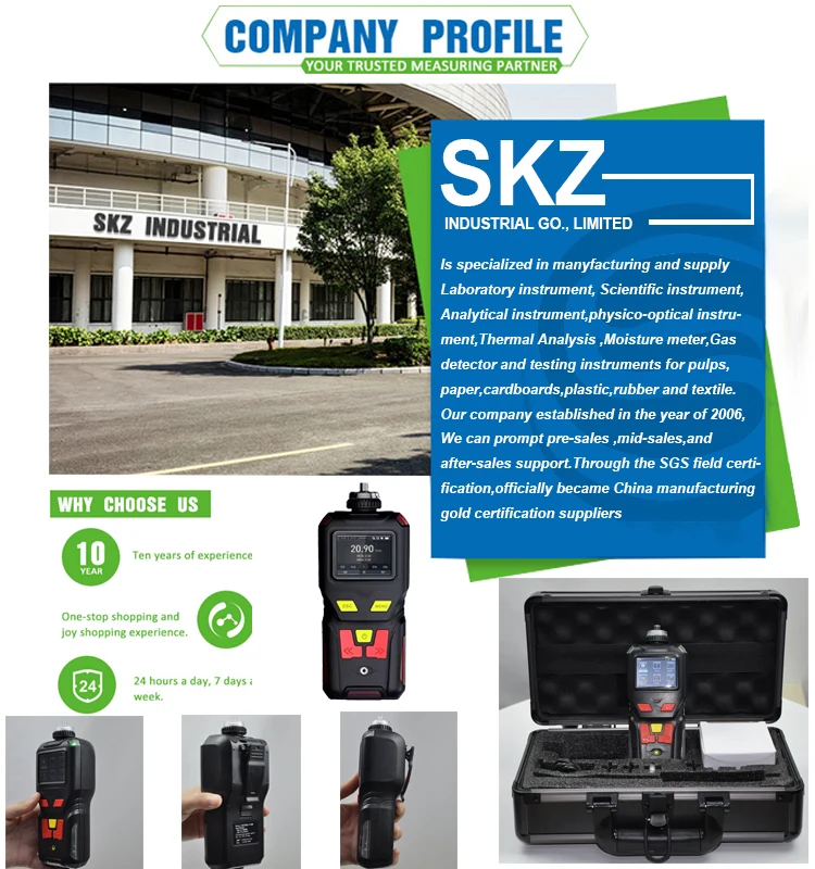 Skz2050-4-o2 Portable Ce Marks 0-100%vol Oxygen O2 Gas Analyzer ...
