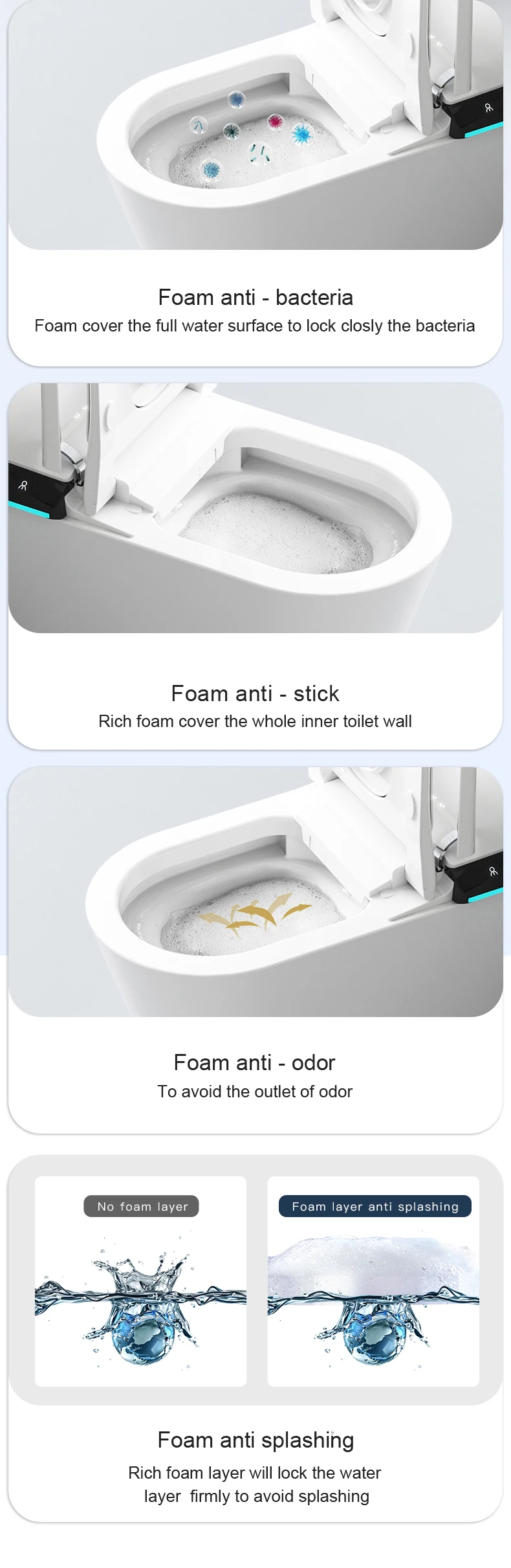 Wc Toilet Self Smart Toilet Intelligent With Voice Function| Alibaba.com