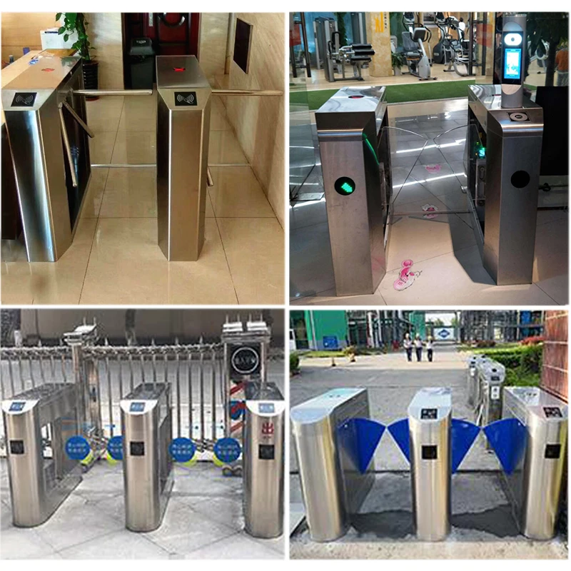 High Security Rfid Card Reader Security Swing Turnstile Gate Stainless ...