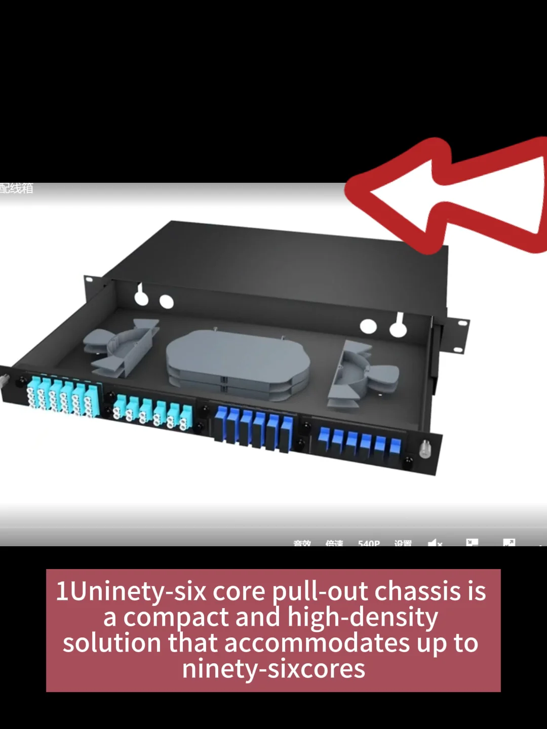 1u 96-core Optical Fiber Terminal Box - Buy 96-core 1u Optical Fiber Distribution Box,1ru 96 ...