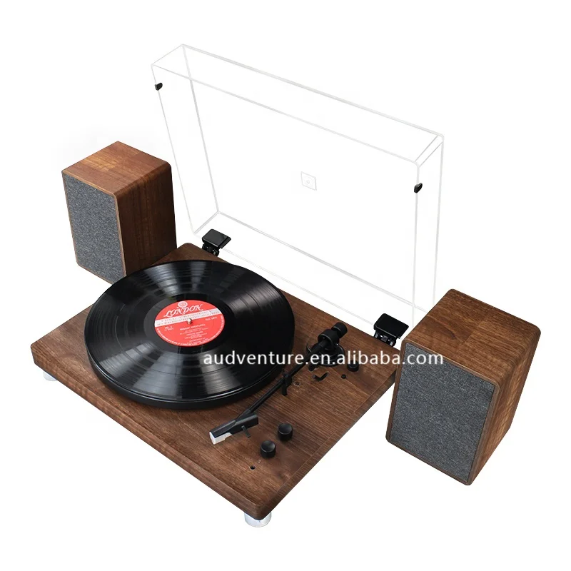 Modern Home Audio Vintage Record Player Multi-functional With Dust ...