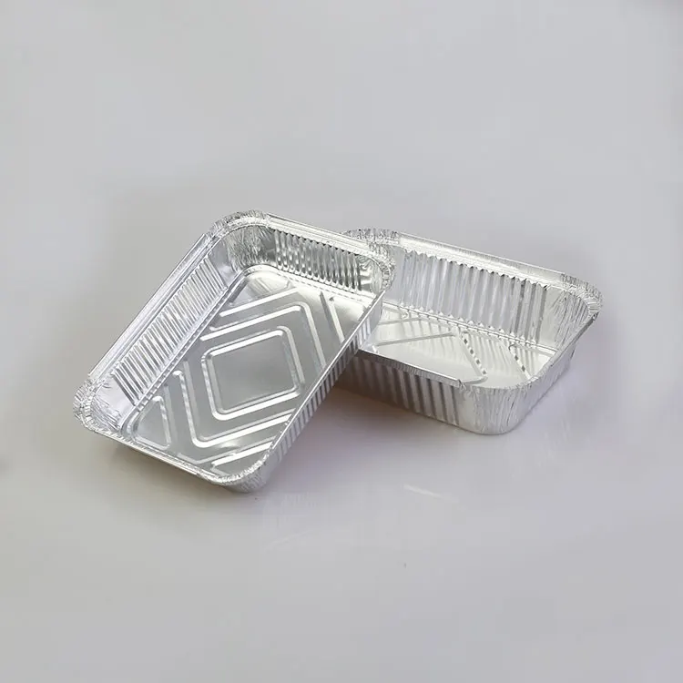 Disposable Partition Aluminium Food Containers With Handle Folding Food ...