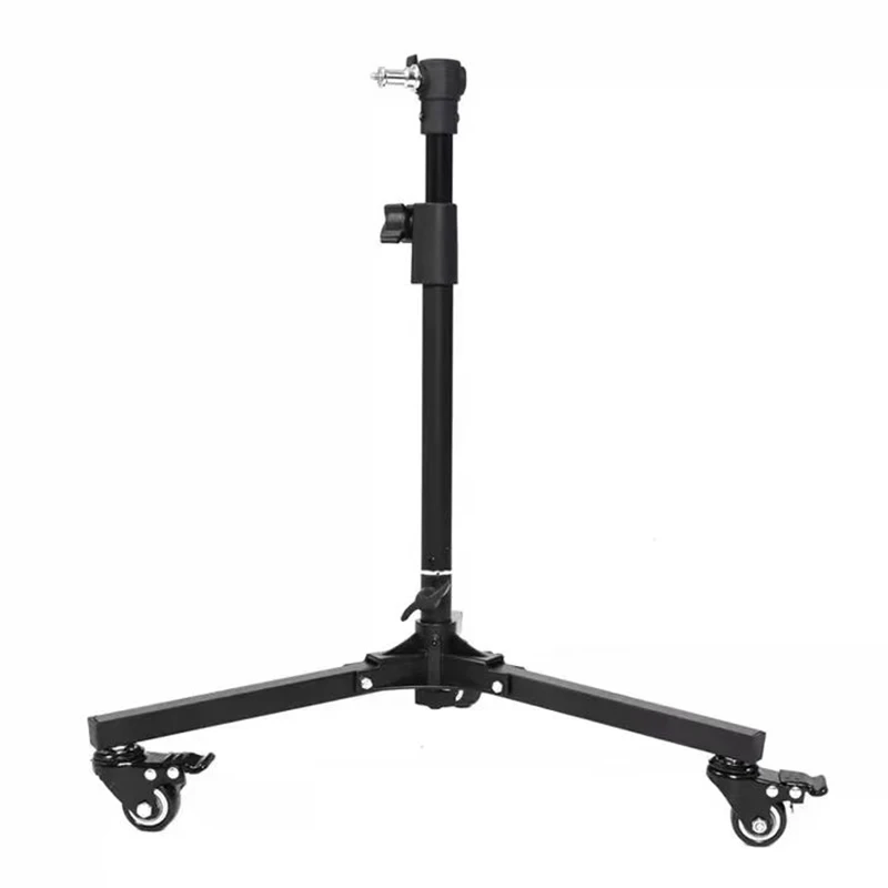 Heavy-duty Floor Light Stand With Pulley Folding Light Stand Is ...