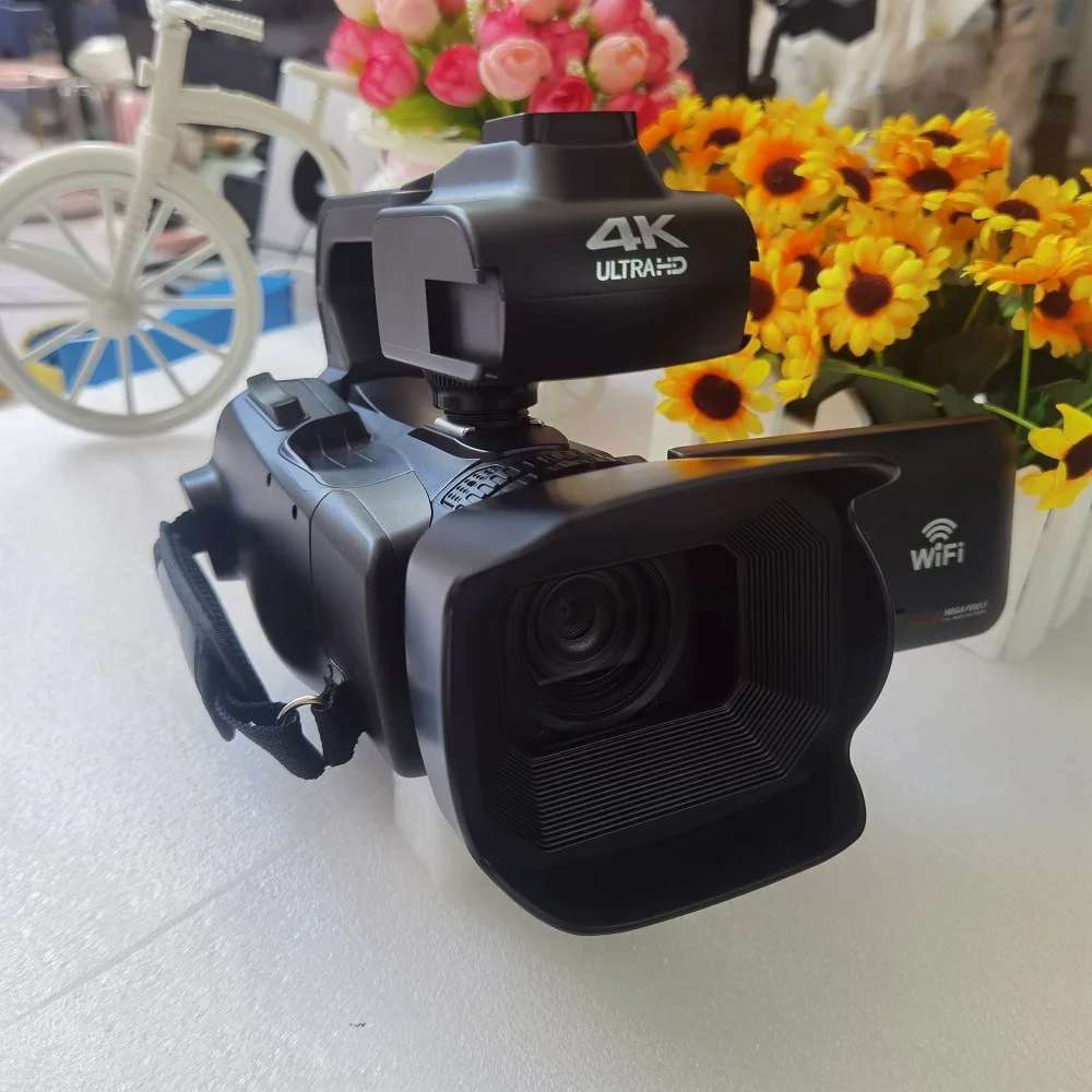 Hd Wifi 4k Video Camera 64mp Camcorder 18x Digital Zoom For Youtube ...