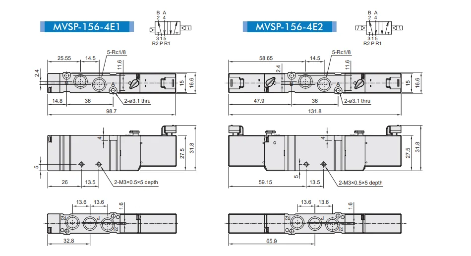 Mvsp188 Series Solenoid Valve Mvsp-188-4e1-ac220v - Buy Mvsp-188-4e1 ...