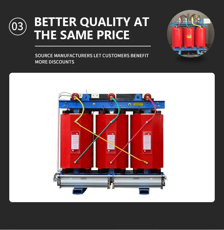 Epoxy Resin Cast Transformer 10kv-0.4kv Dry Type Three Phases Dry Type ...