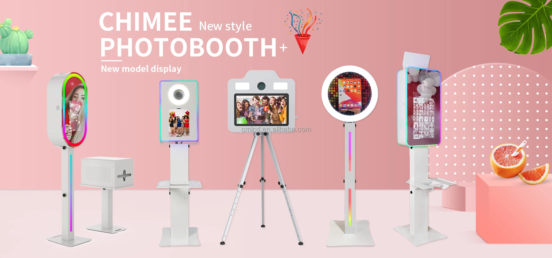 Portable Photo Booth 360 Selfie Overhead Top Spinner