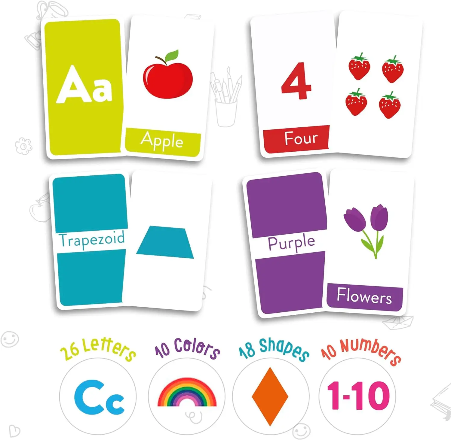 Flash Cards/ Cognitive Cards Matching Letter Game Educational Flash ...