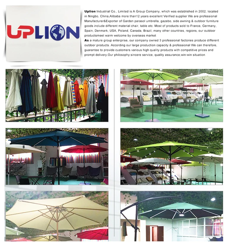 Wholesale Large Led Solar Parasol Offset Umbrella Outdoor Restaurant ...