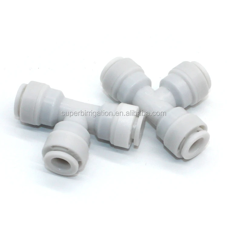 Plastic Tee Connector Mist Nozzle Pipe Tee Tube Connector Quick Connect ...