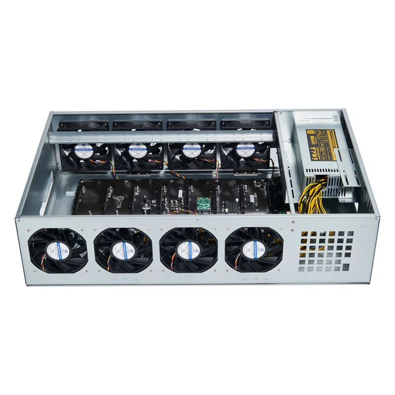 B85 Machine Chassis Motherboard 8 Gpu Graphic Card Rig Case Box 8 Gpu ...