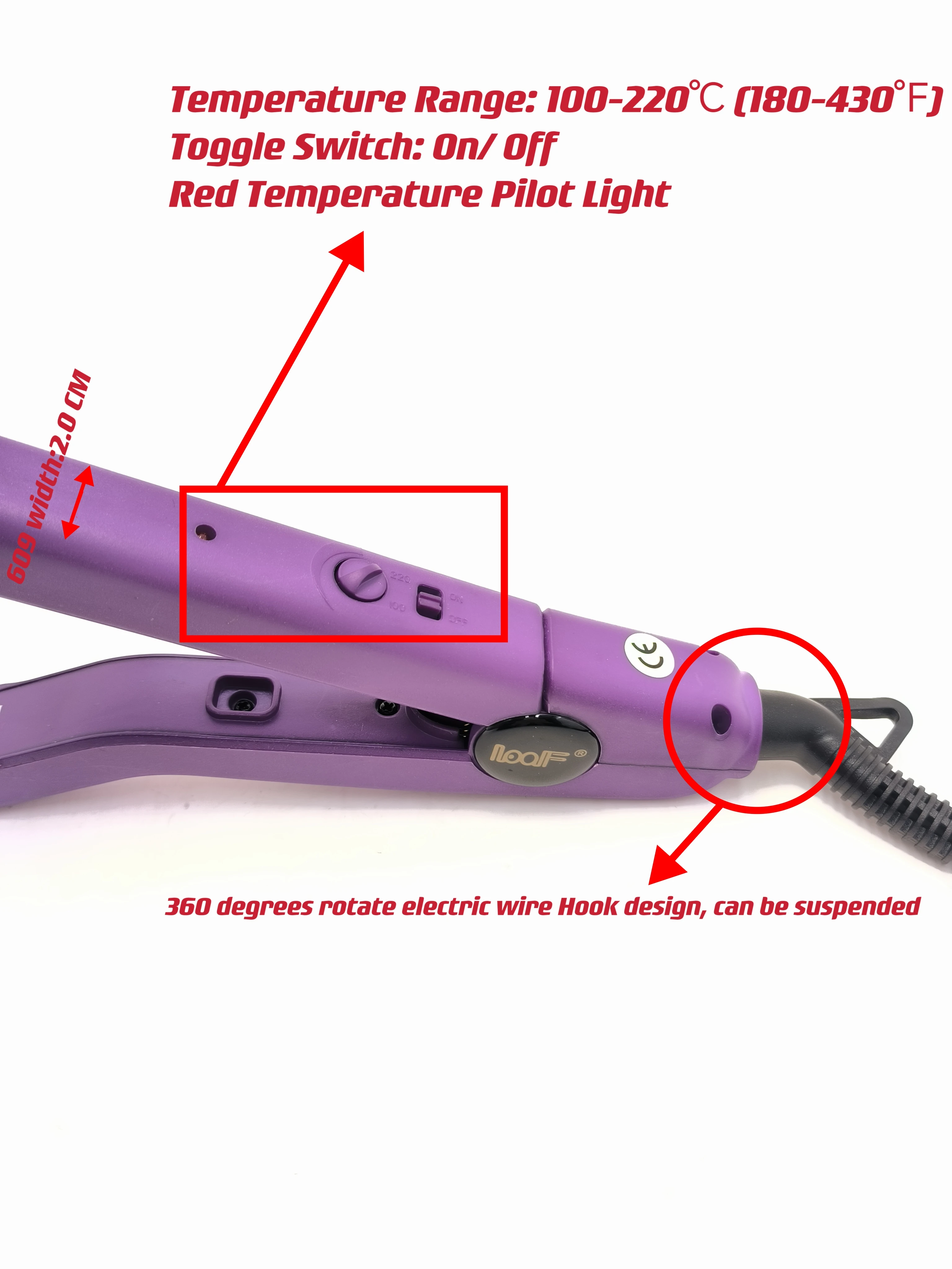 LOOF 609 Professional Combine Hair Extension Tool Kit