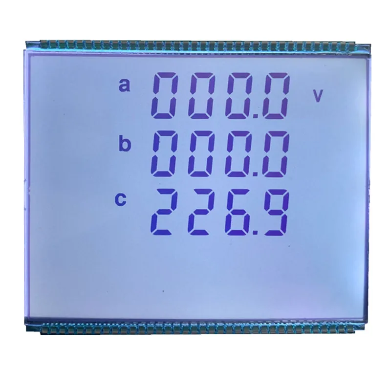 Custom Segment Tn Stn Fstn Lcd Display Modules Monochrome 7 Segment Gas Water Smart Meter - Buy ...