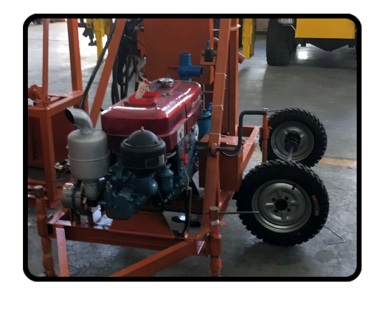 High Quality Diesel Engine Well Drilling Rig Tractor Mounted Water ...