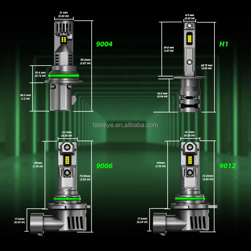Fateeye F11 H11 H7 H4 9005 Led Bulbs Automotive Lighting System 70watts ...