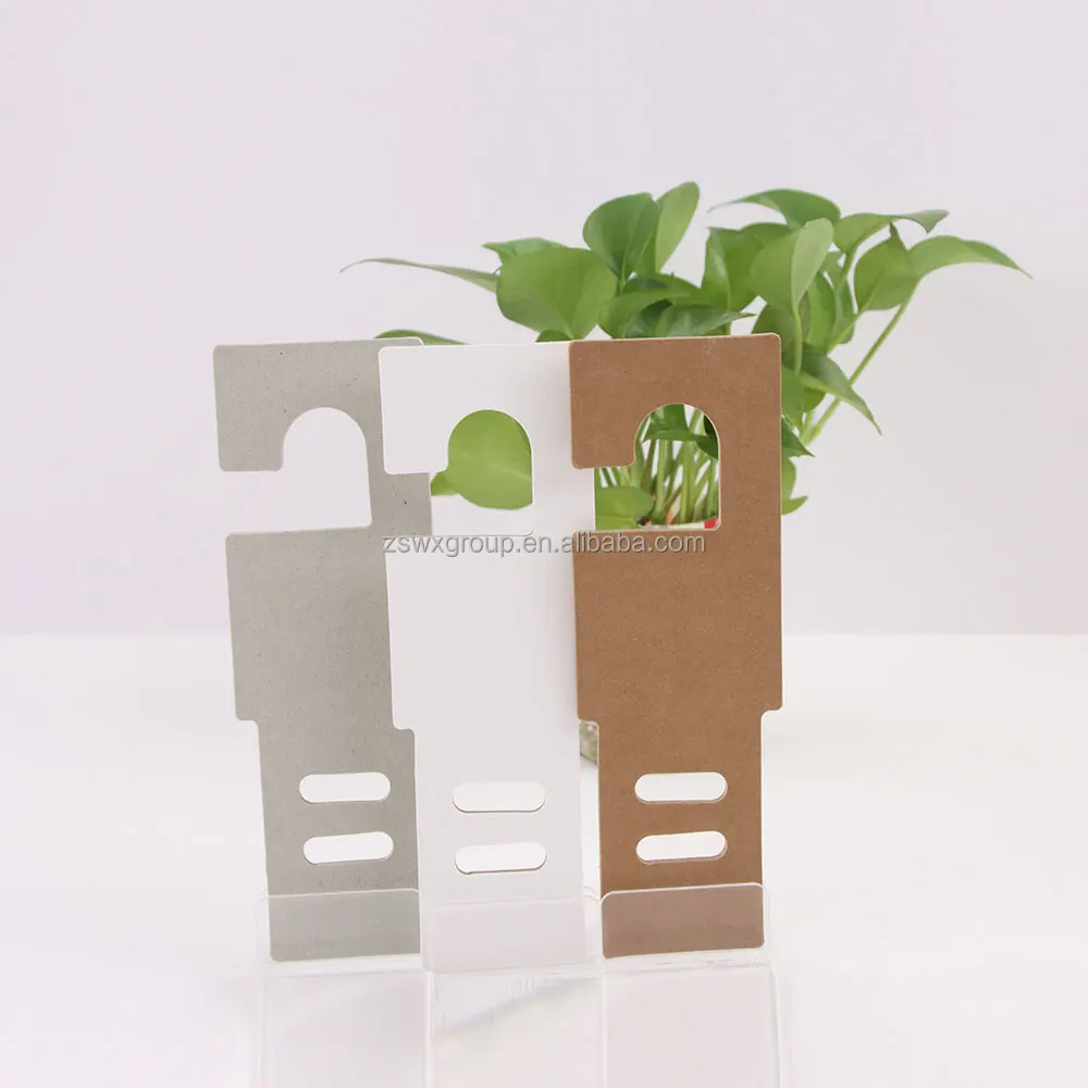 Custom Cardboard Paper Hanger Hook Product with Hole Sock Display ...