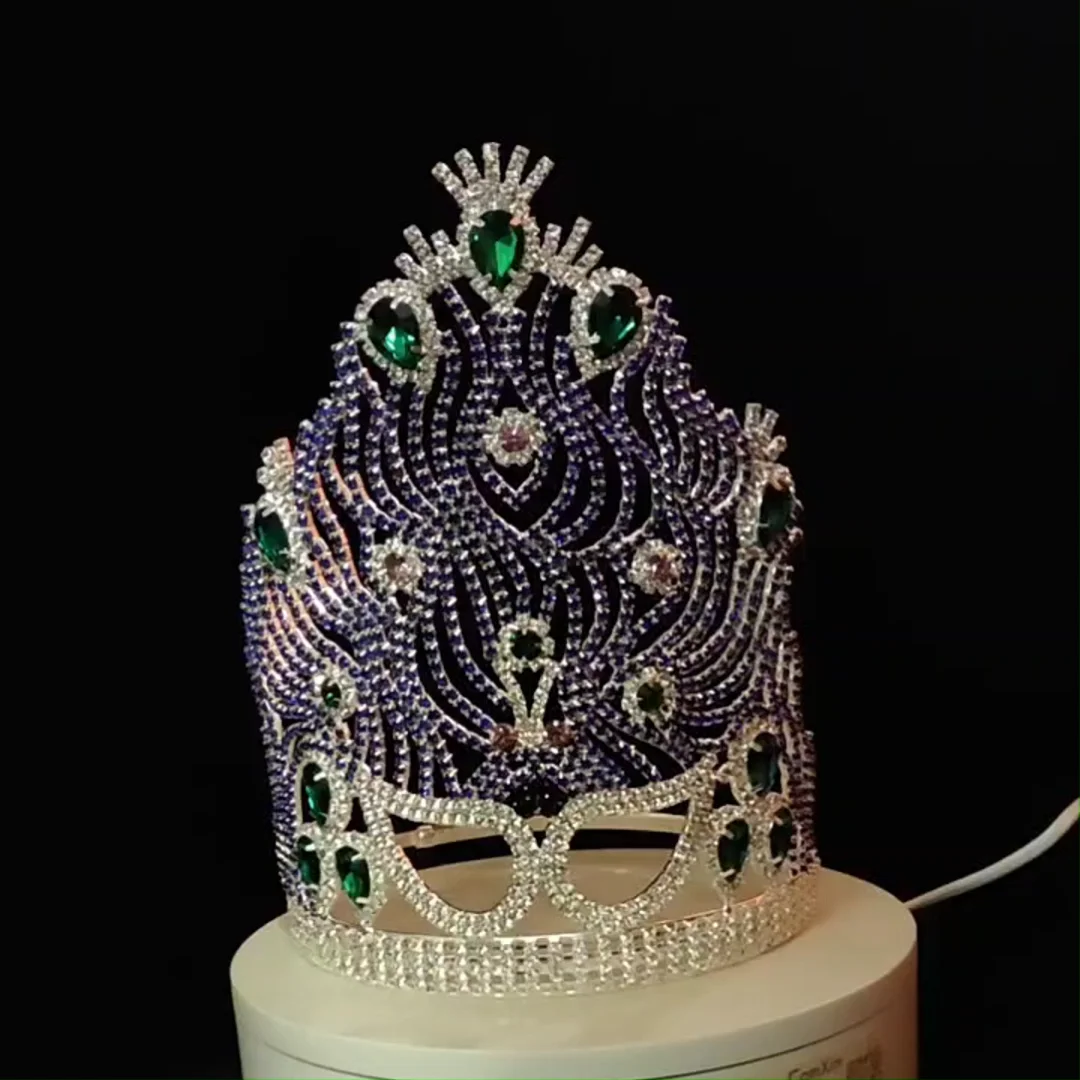 Wholesale Queen Crown Tiara Large Tall Rhinestone Pageant Crown - Buy ...
