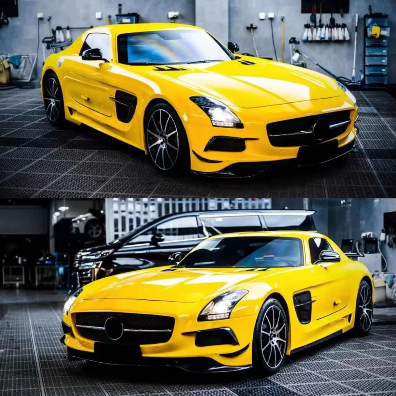 Bs Style Wide Body Kit Front Rear Bumper Lip Spoiler Side Skirts For ...