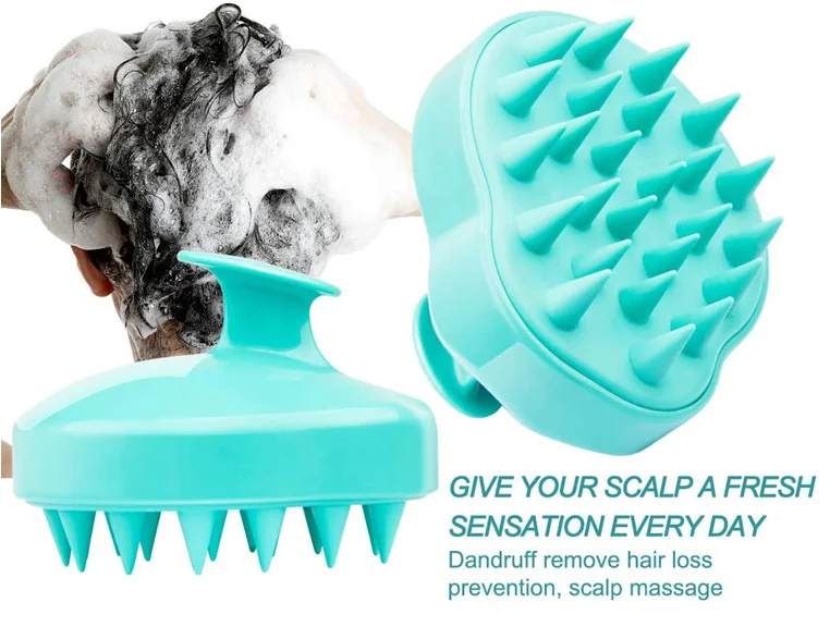 Silicone Massager Scalp Brush Shampoo Hair Scalp Massager Brush Scalp Exfoliator Brush - Buy ...