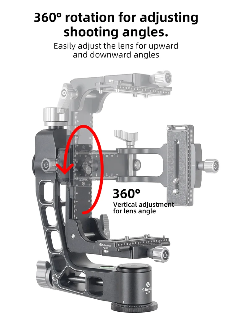 Sjiefoto X-10 Cantilever Head Full Hollow-out Ultra-lightweight ...