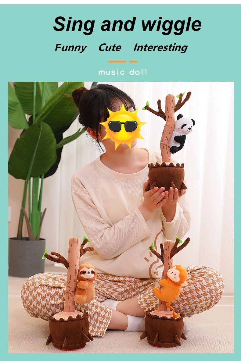 Hot Sale Electronic Panda Plush Toy Talking Sing Dancing Animals Toy ...