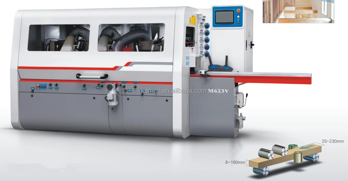 6 Axis Four Sided Planer Moulder - Woodworking Machine