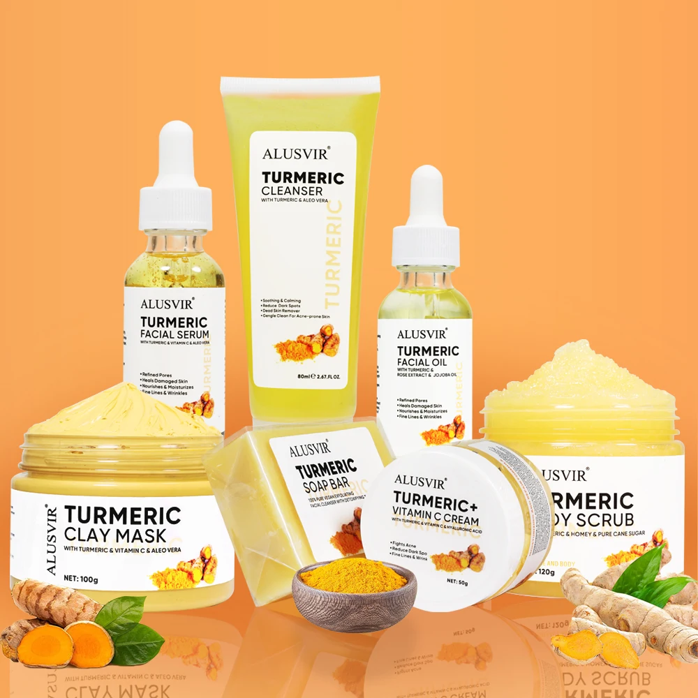 Trial Mini Turmeric Skincare Sets Korean Products Acne Dark Spots ...
