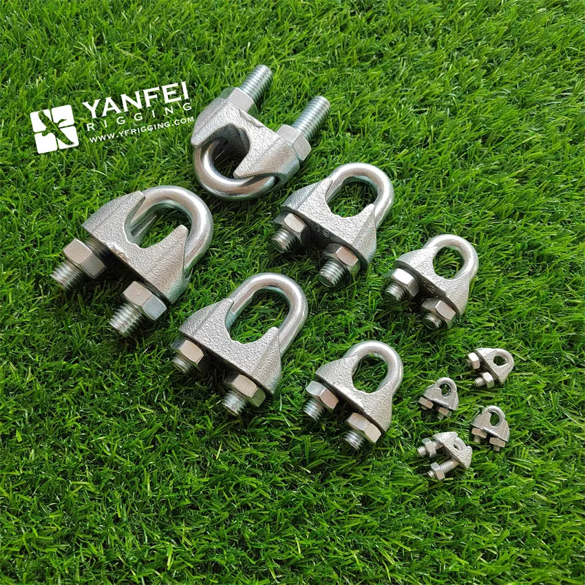 Din741 Malleable Wire Rope Clips Zinc Plated Use For Wire Rope - Buy ...