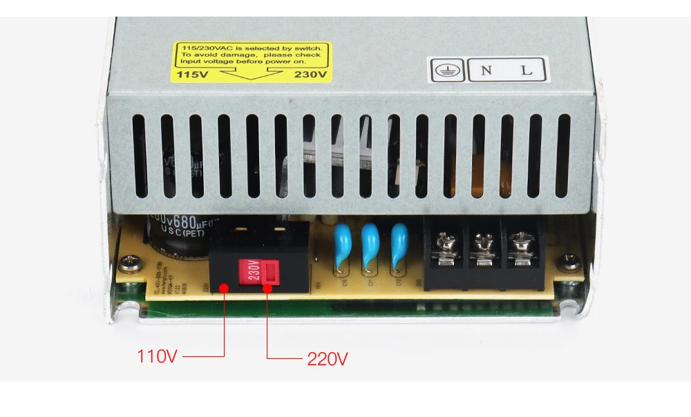 Wavetopsign 500W Power Supply - Triple Output for Lasers