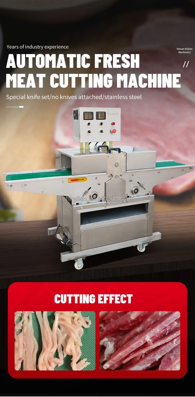 Fresh Meat Horizontal Slicer Fresh Beef Pork Meat Breast Jerky Slicer ...