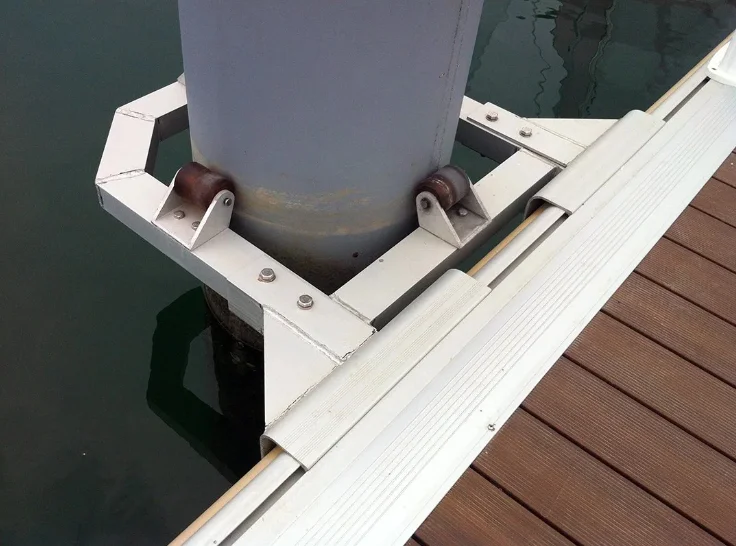 Floating Dock Accessories Aluminum Pile Guide For Hot Sale Marine ...