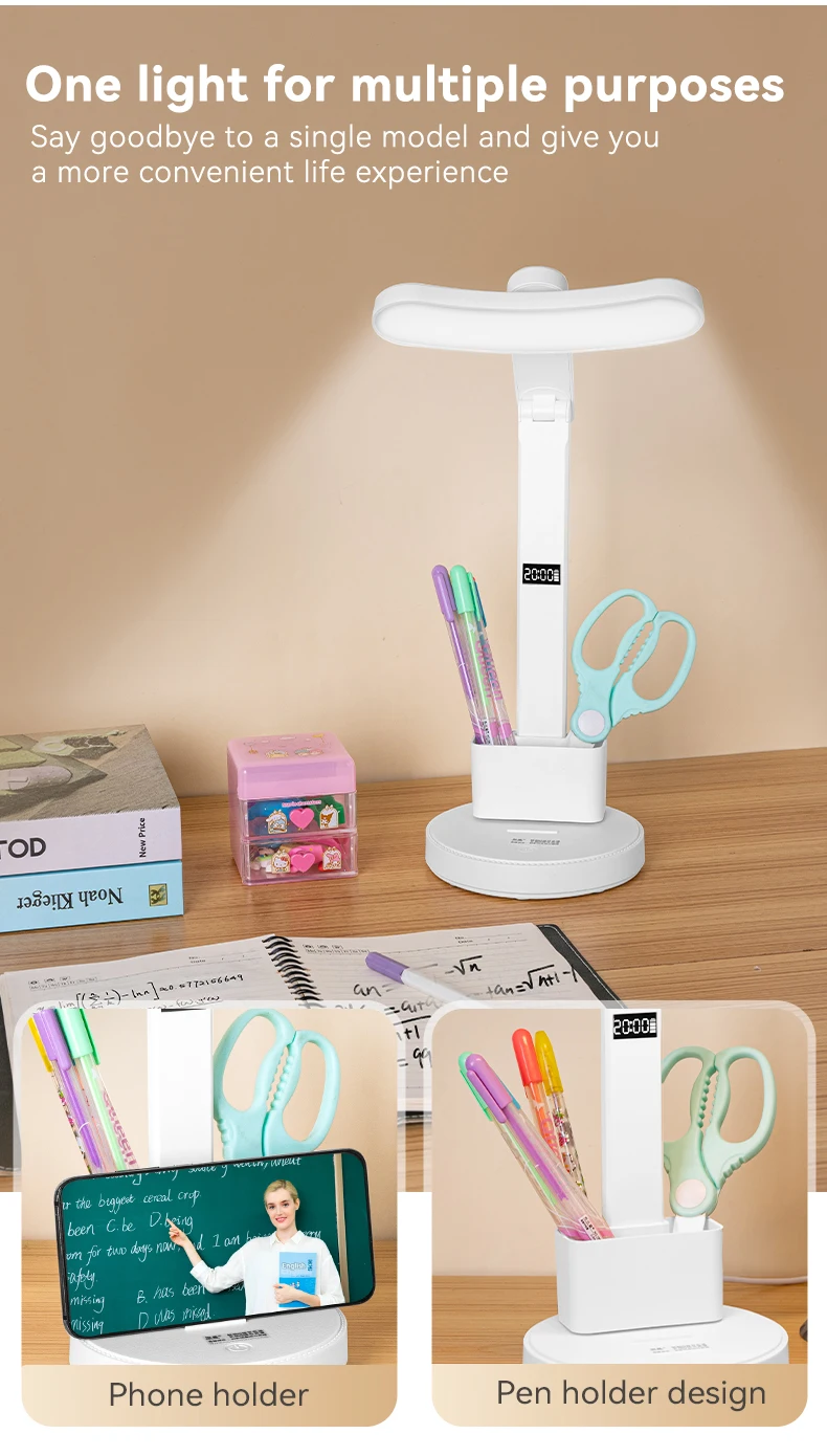 Usb Battery Bedroom Reading Book Study Touch Portable Night Light ...