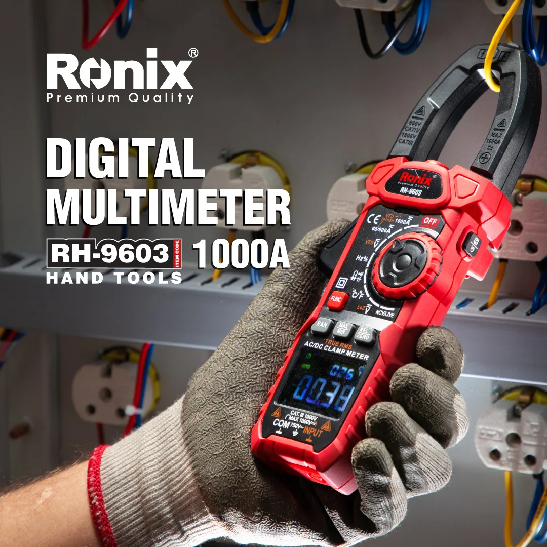 Ronix Rh-9603 Model Digital Clamp Meter High Precision Voltage And Current Meter - Buy Digital ...