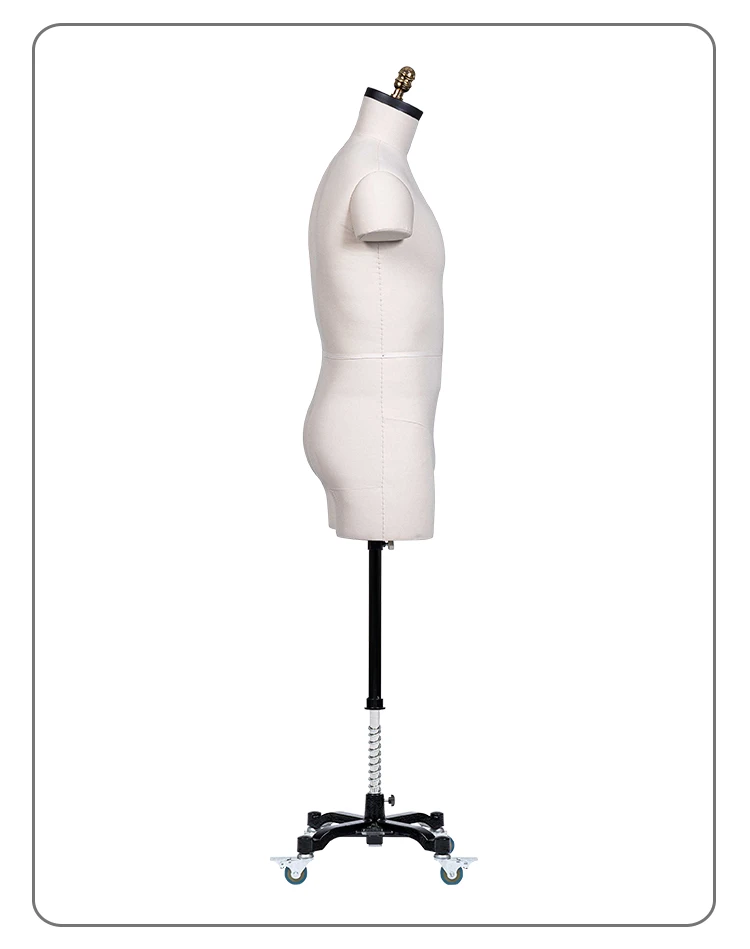 Beifuform Male Full Torso Mannequin Eu Size 54 Dummy Adjustable Height ...