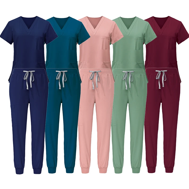 Custom Scrubs Hospital Uniforms Medic Scrubs Nurse Short Sleeve Top ...