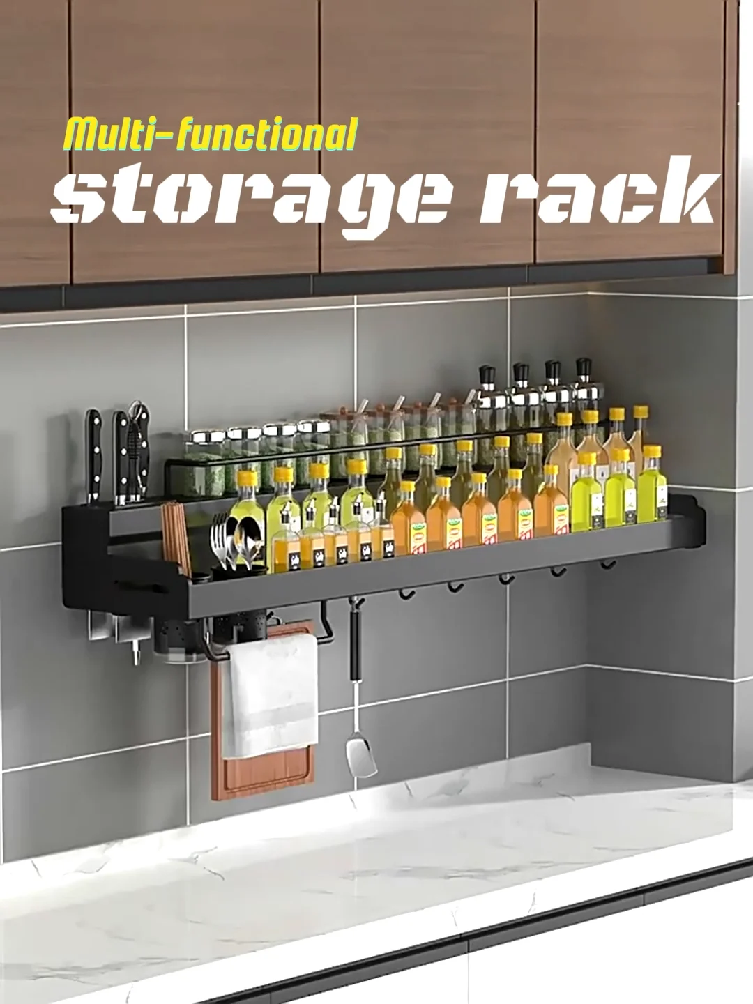 Wall Shelf Kitchen Organizer Storage Spice Rack High Quality Wall ...