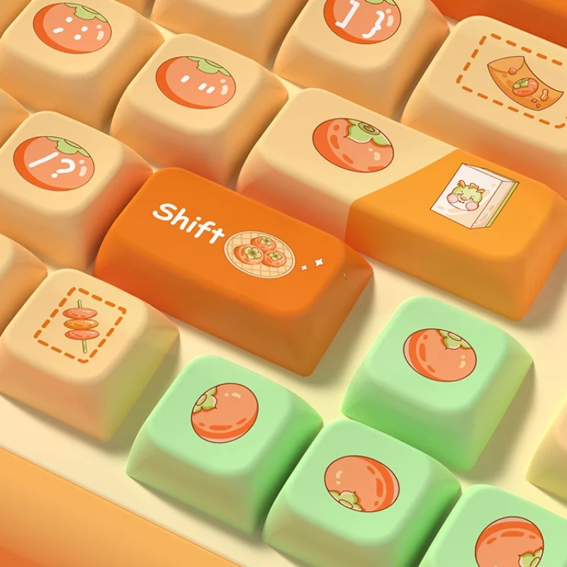 Orange Keycaps MDA Profile - Stylish Office Gaming Keyboard