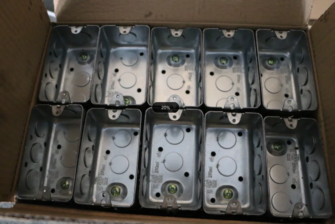 4"x2" Rectangle Conduit Galvanized Box 1-7/8" Deep - Buy Rectangle ...