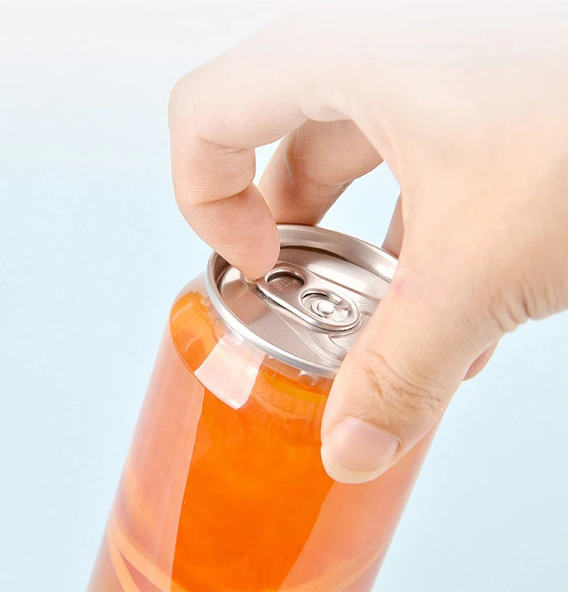 250ml 330ml 500ml Transparent Soda Can For Beverage Soft Drink Clear ...