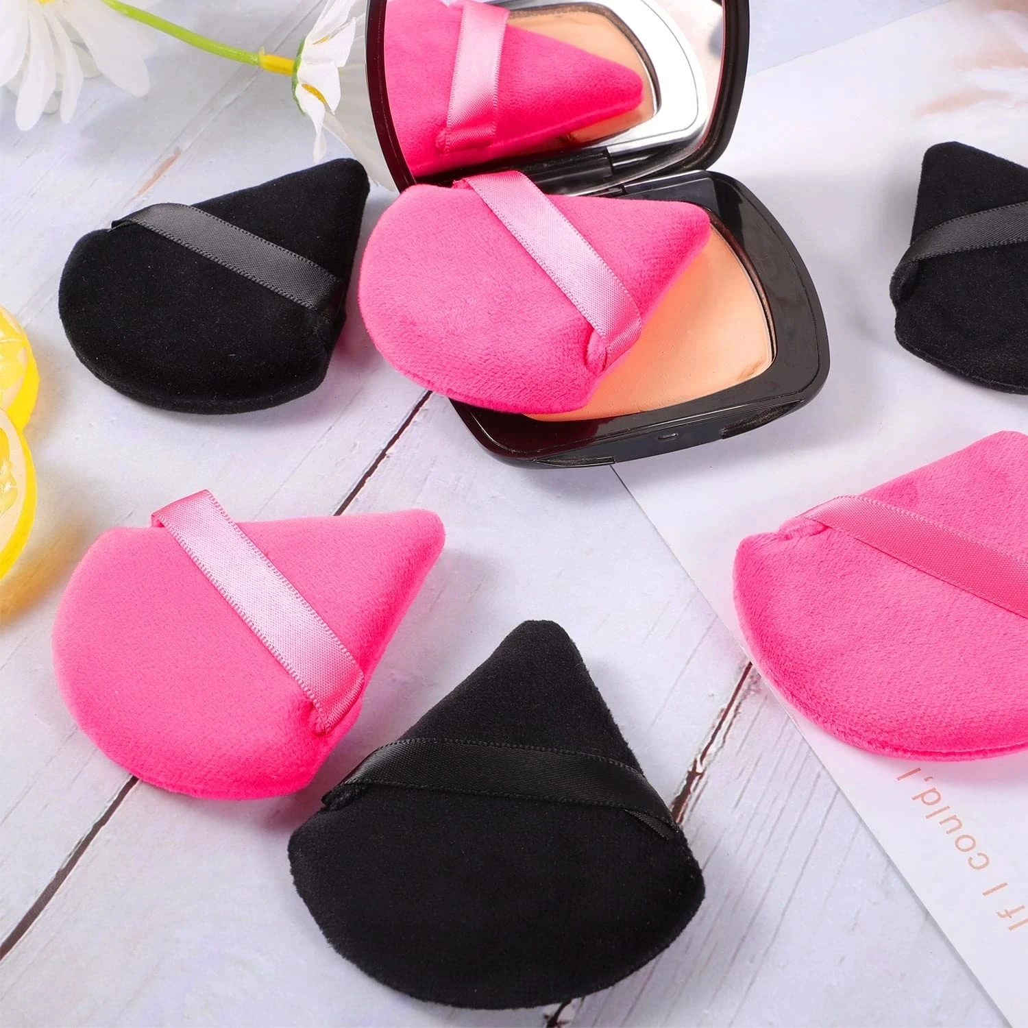 Flocking Triangle Cushion Powder Puff Loose Sponge Washable Powder ...