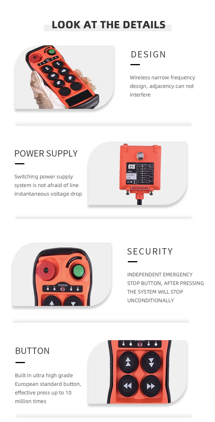 High-protection Crane Remote Control With 1 Million Keystrokes - Buy ...