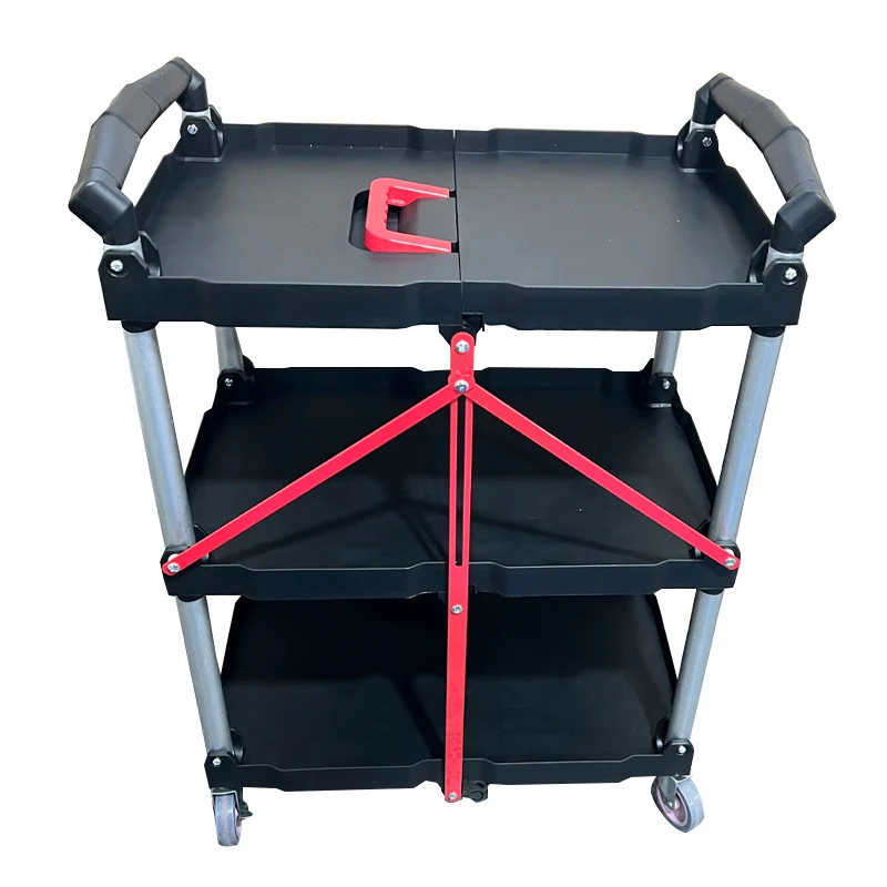 Car Wash Plastic Detailing Cart Detachable Auto Care Repair Foldable ...