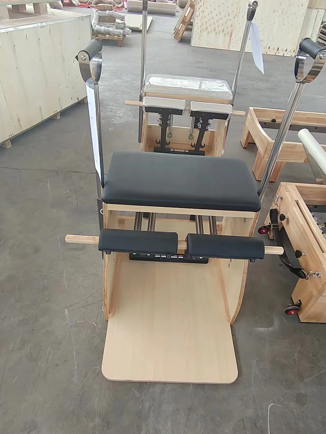 Stable Eco Pilates Handles Springs Wood Pilates Reformers Chair Combo ...