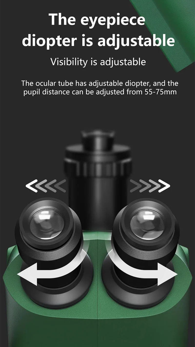 MAANT R65 Triocular Stereo Microscope with 6.5-65x Zoom Wide Angle ...