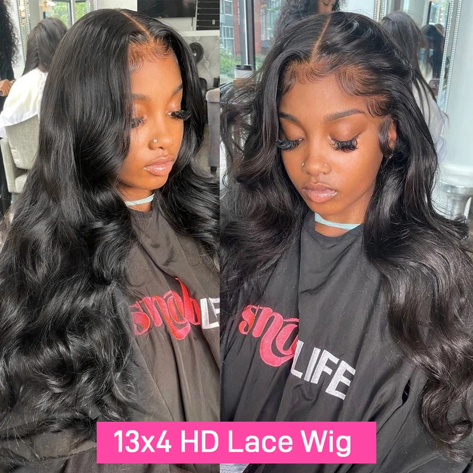 30 Inch Hd Body Wave Lace Frontal Wig Glueless Transparent Lace Front ...