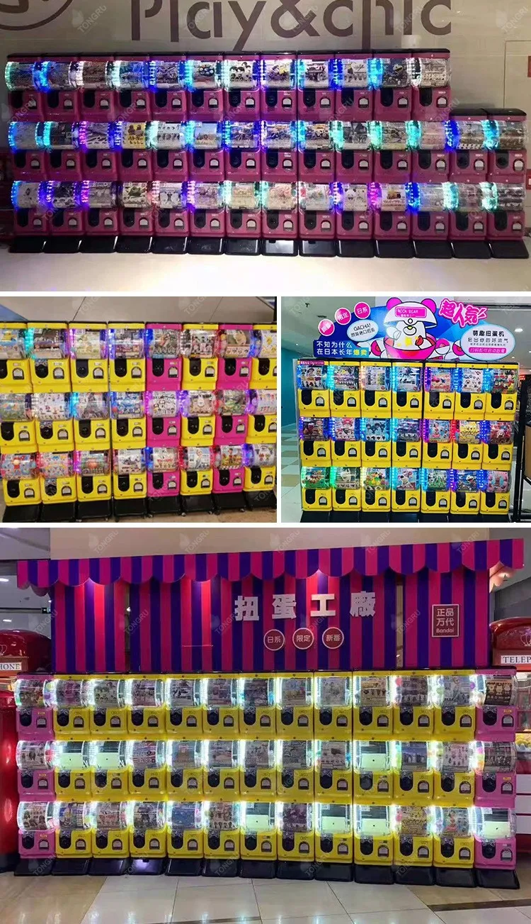 Coin Operated Mini Toys Gacha Machines Double-layer Customizable Kids ...