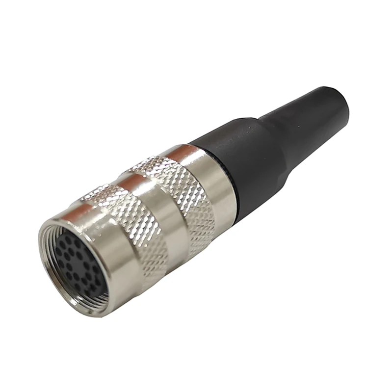 Male M16 12pin Connectors with Cable Clamp - Factory Price
