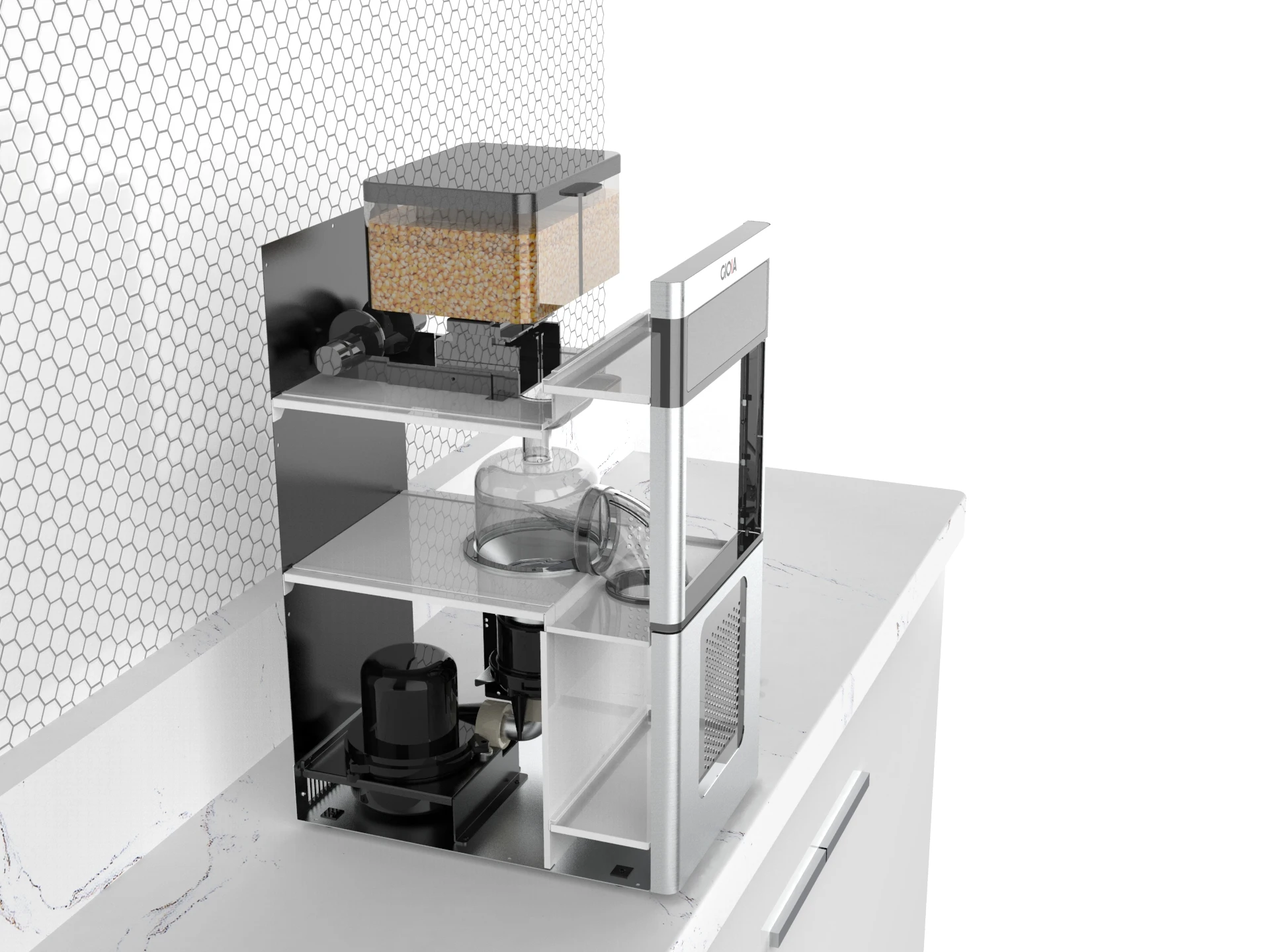 Portable Japanese Popcorn Machine - Efficient & Automatic