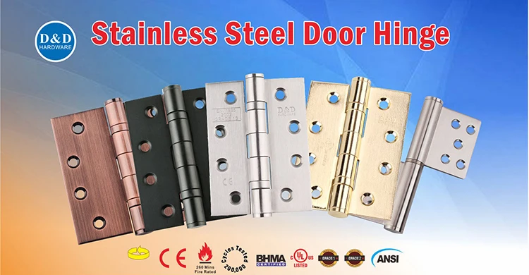Stainless Steel 2BB Door Hinge - UL Listed & Fire Rated